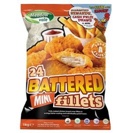 MEADOWVALE BATTERED CHICKEN MINI FILLETS