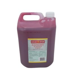 GOLD STAR RASPBERRY SYRUP 5 LITRES