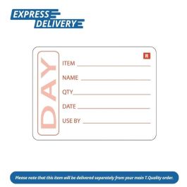 VOGUE REMOVABLE PREPPED FOOD LABELS (PACK OF 500)