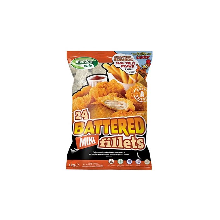 MEADOWVALE BATTERED CHICKEN MINI FILLETS