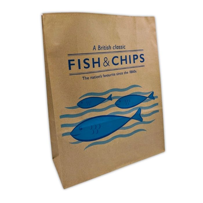 BLUE FISH CARRY OUT BAG BROWN - 320x140x410mm